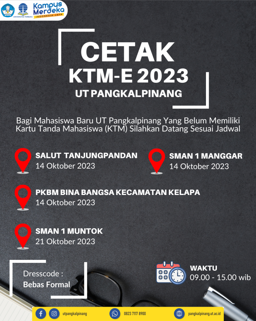 Reminder Cetak E-KTM 2023 Ganjil - UT