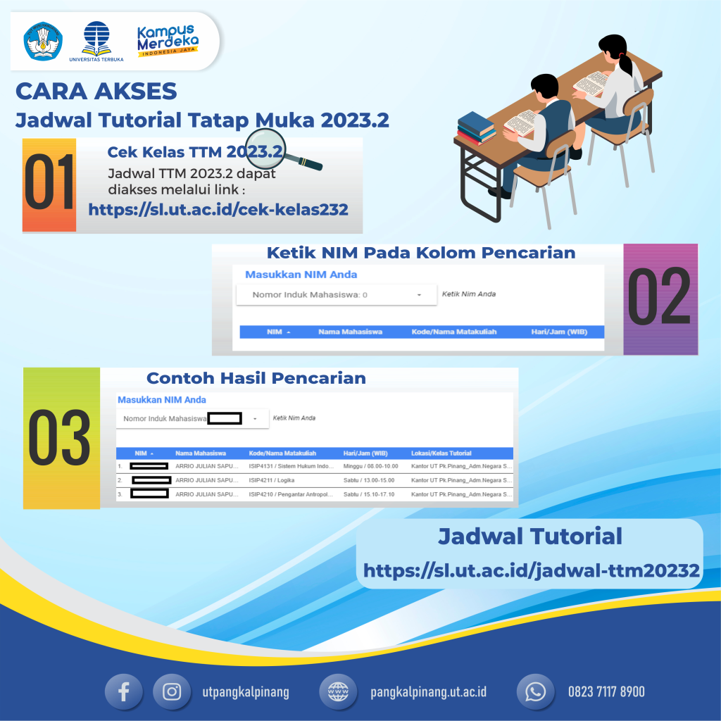 Jadwa TTM dan Cek Kelas TTM 2023 Ganjil (2023.2) - UT